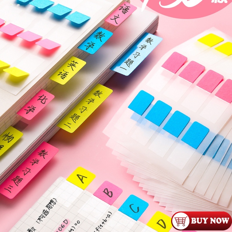 DC 120 Sheets Transparent Writable Classification Label Sticker ...