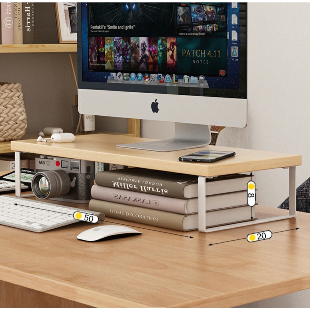 Monitor Stand Ergonomic Stand Monitor Riser Monitor Shelf Computer ...