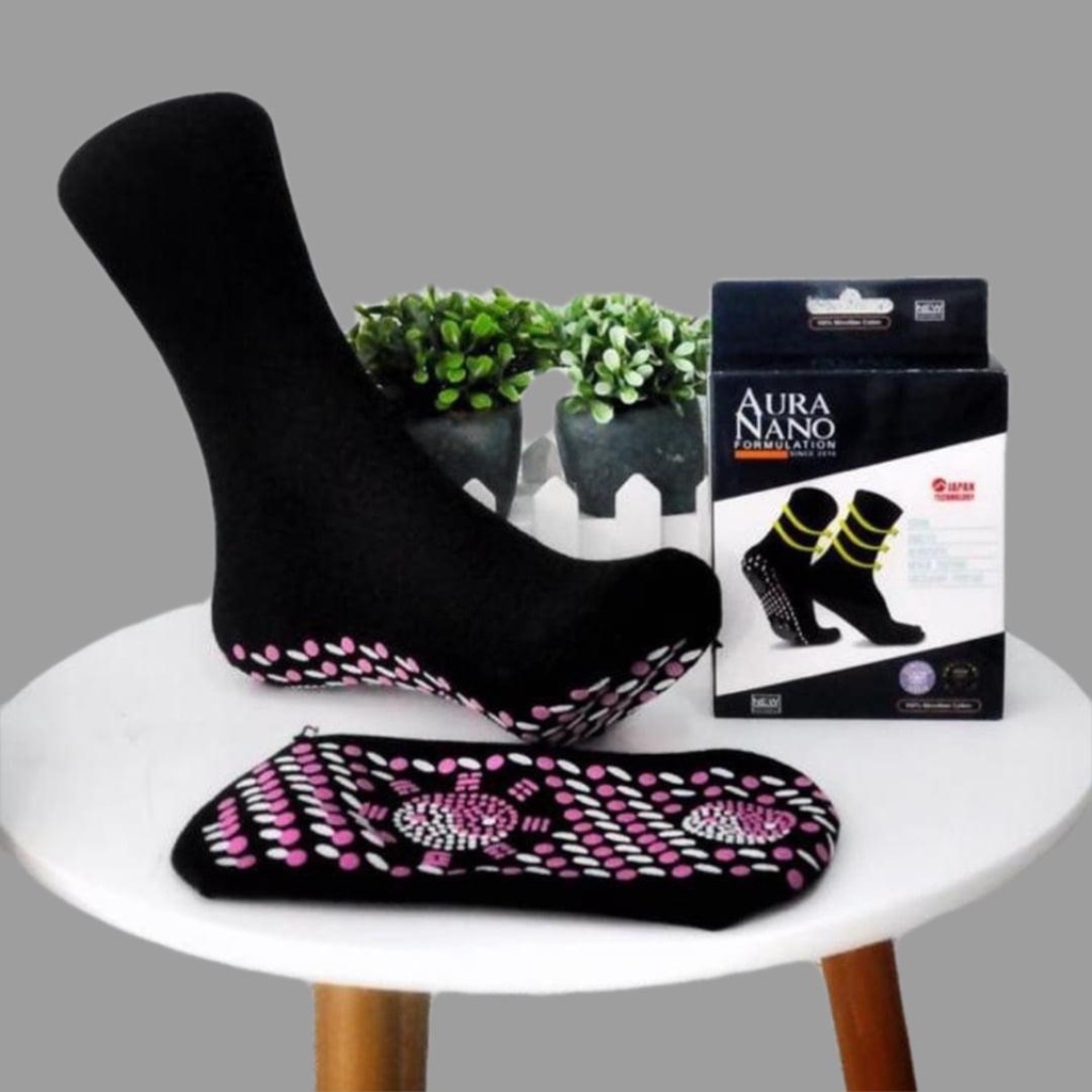 SALE 6.6 STOKIN TERAPI AURA NANO 100% ORIGINAL SAKIT KAKI , KEBAS KAKI ...