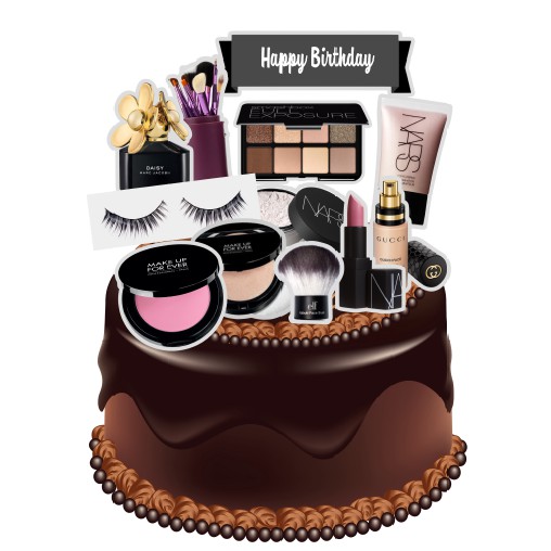 Make up Theme Cake Topper DIY | Shopee Malaysia