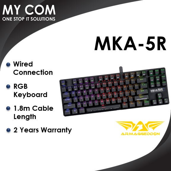 ARMAGGEDDON MKA-5R RGB FALCON MECHANICAL KEYBOARD | Shopee Malaysia