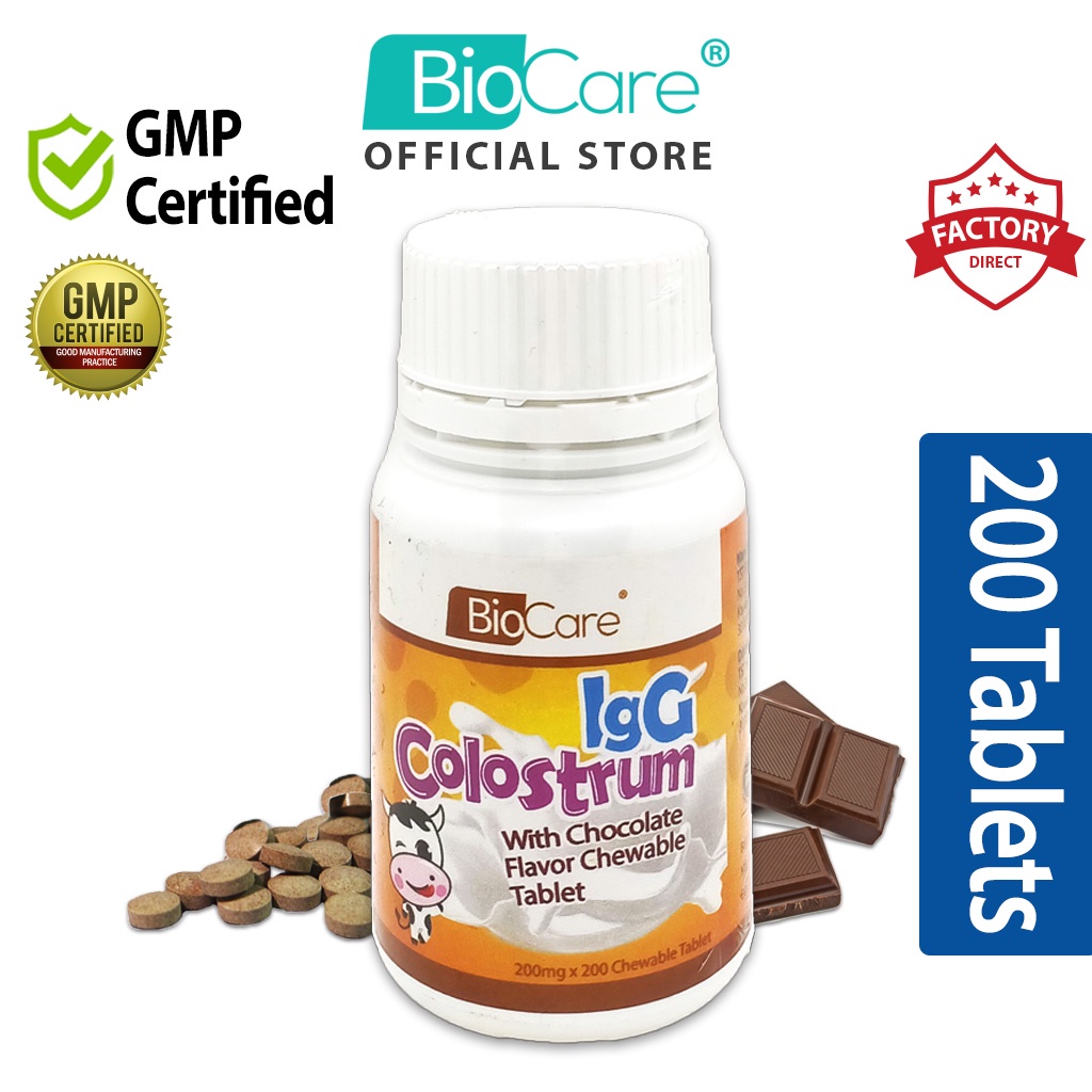Biocare IGG Colostrum Chewable Tablet (200S x 200mg) | Shopee Malaysia