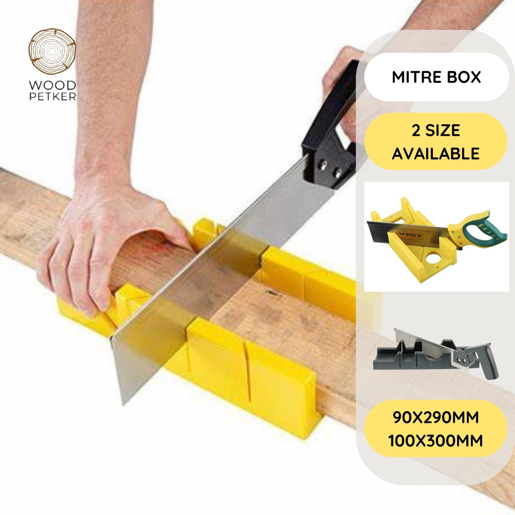【Ready Stock】Mitre saw box / angle cut box 90º, 45º degree / Wood ...