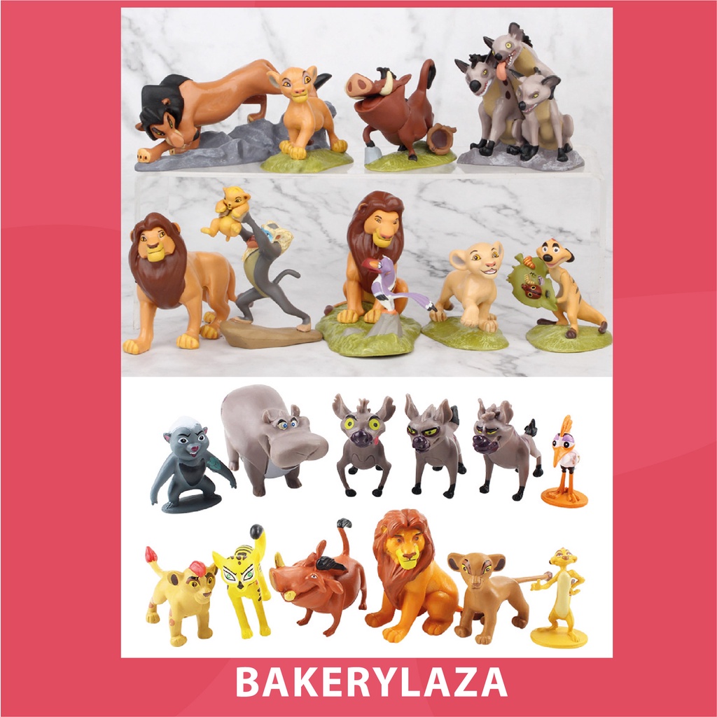 (Ready Stock) Lion King Simba Action Figure Cake Decoration Topper Toy ...