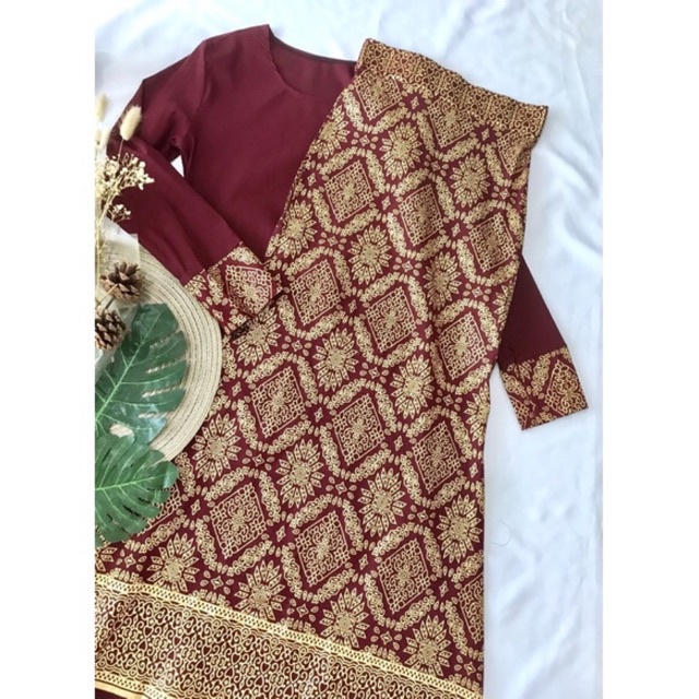🛍New Arrival 🛍Set Songket Blouse and Skirt Free Size Ready Stock🔥🔥🔥 ...