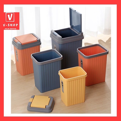 10/12L Colorful Sorting Bins Large Trash can Garbage Storage Box ...