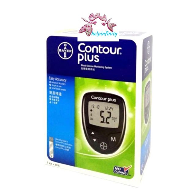 Bayer Contour Plus Blood Glucose Monitoring Meter | Shopee Malaysia