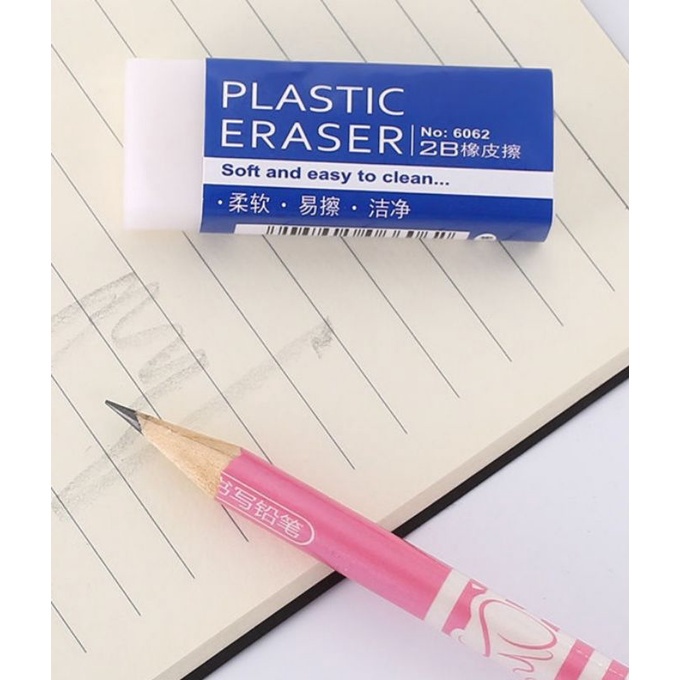 [6pcs/4pcs] Rubber Eraser 2B / Pemadam Getah School Kindergarten Office ...