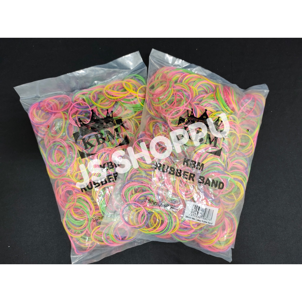 Colourful Rubber Band 1.5" / Getah Gelang Elastik / Getah / Rubber Band ...
