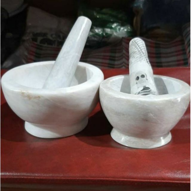 Big size mortar and Pestle HEAVY DUTY Marble 6- 7 inches | Shopee Malaysia