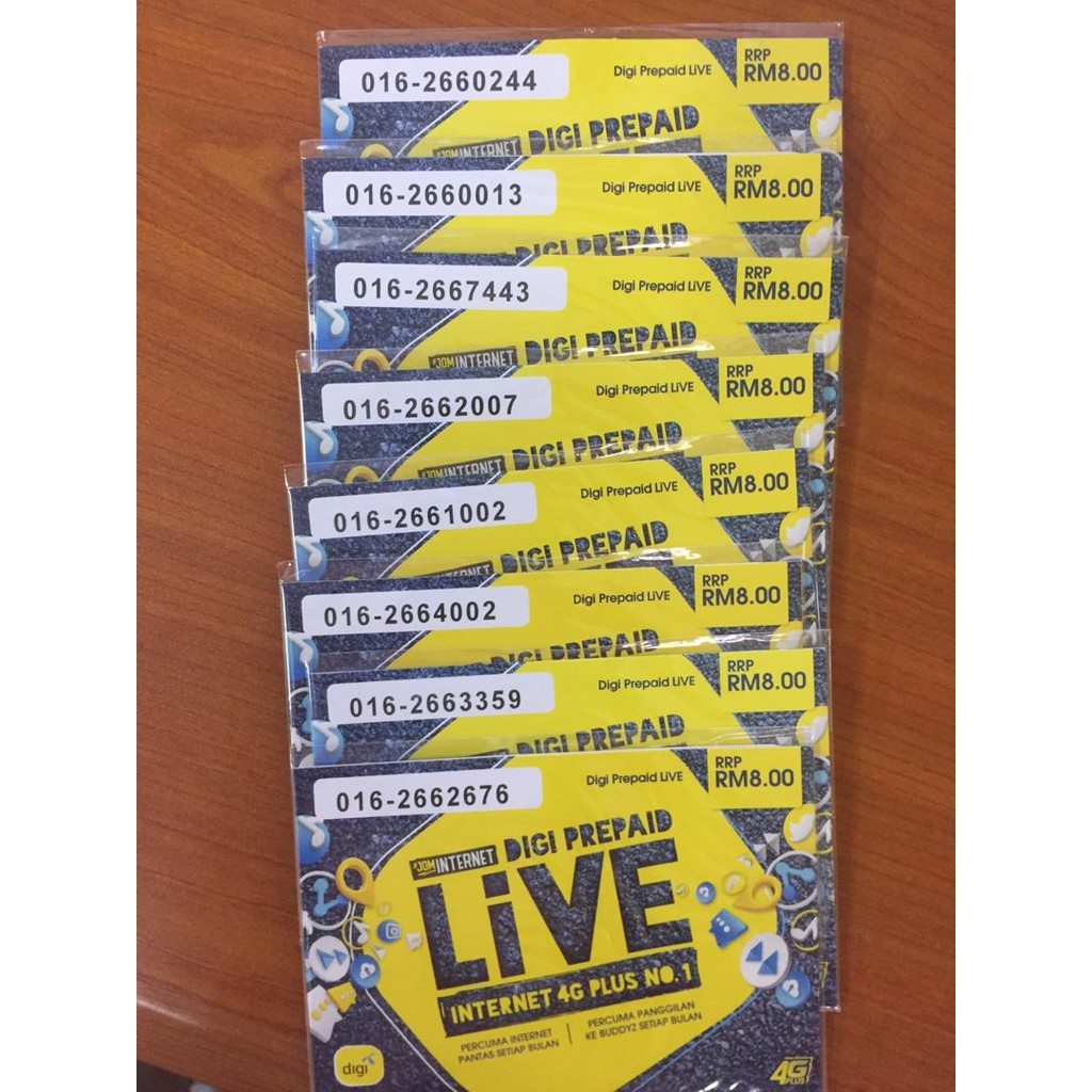 DIGI VIP NUMBER PREPAID SIMPACK - DIGI LIVE PREPAID-READY STOCK ...