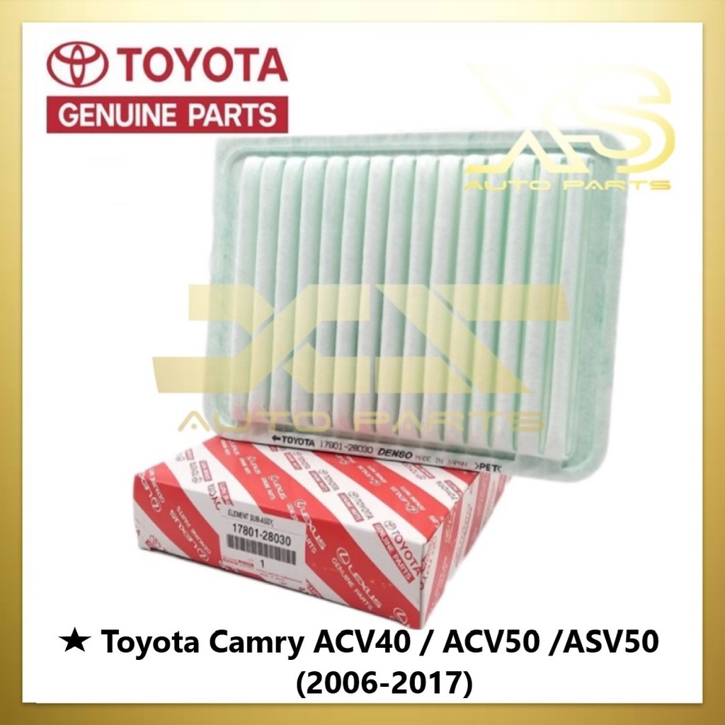 Toyota Camry ACV 40 ACV50 ASV50 2.0 2.4 2006 2017 Air Filter (17801 ...