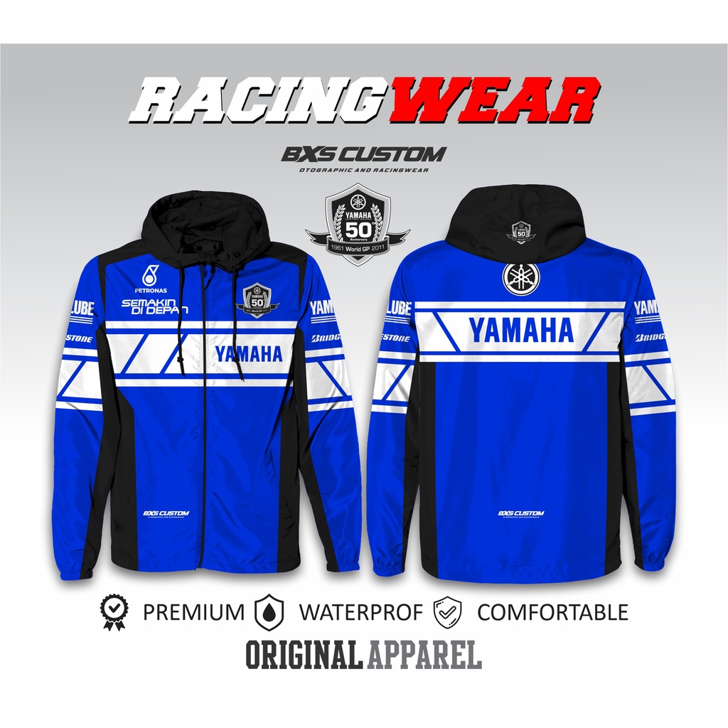 50th ANNIVERSARY Jacket YAMAHA | Motogp Jacket LIVERY YAMAHA WATERPROOF ...