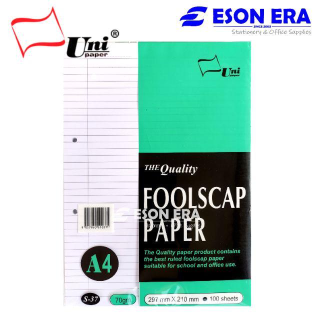 Uni Foolscap Paper A4 60gsm / 70gsm / 80gsm / 100gsm Exam Sheets Kertas ...