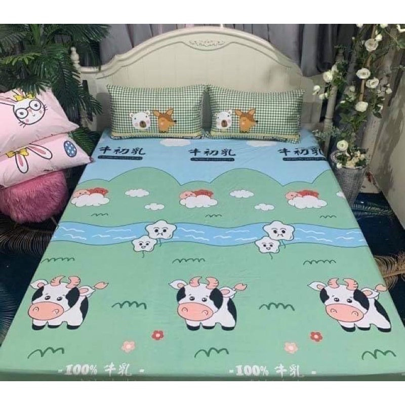 Korean cotton waterproof sheets are not hot, airy, many colors and ...
