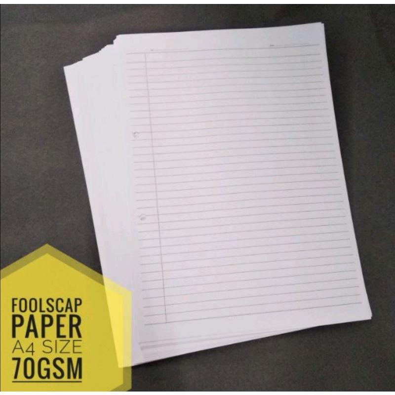 💯Ready Stock💯 70gsm＆50gsm Foolscap Paper/single line/单线纸 | Shopee Malaysia