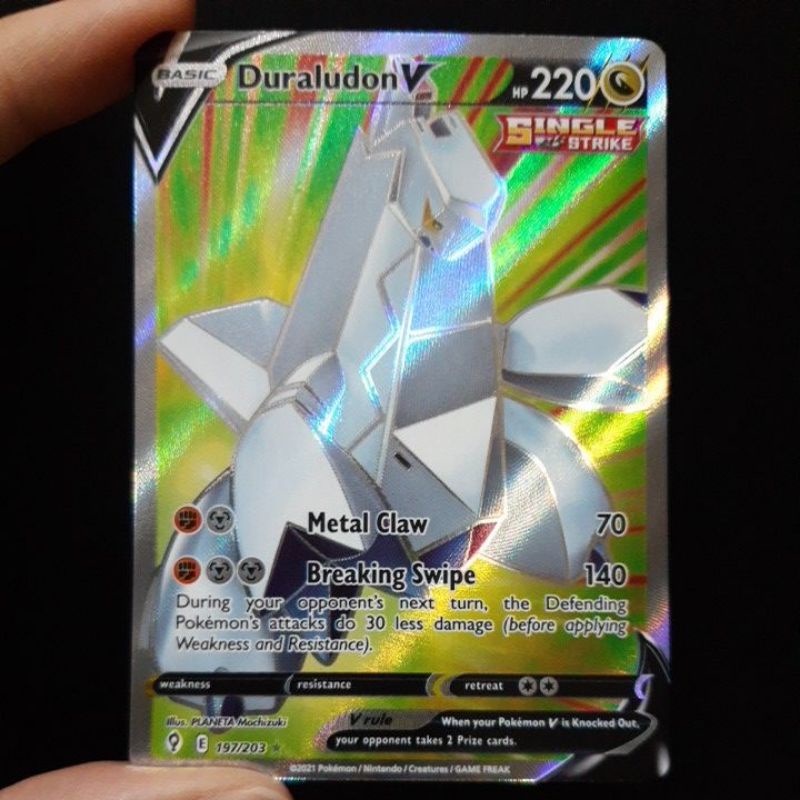Pokemon Card TCG : Evolving Skies: Duraludon V 197/203 -Full Art Ultra ...