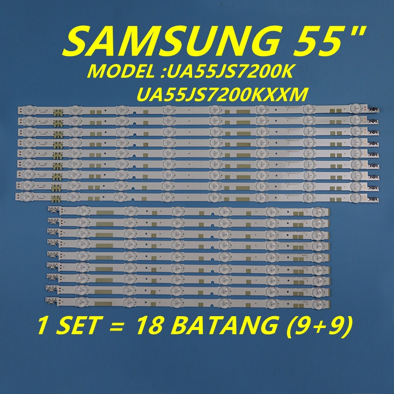 NEW 18PCS/SET UA55JS7200K / UA55JS7200KXXM SAMSUNG 55" LED TV Backlight ...