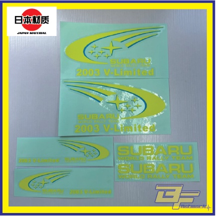 [ Export Spec] Sticker Subaru 2003 V-Limited JDM Subaru Sticker ...