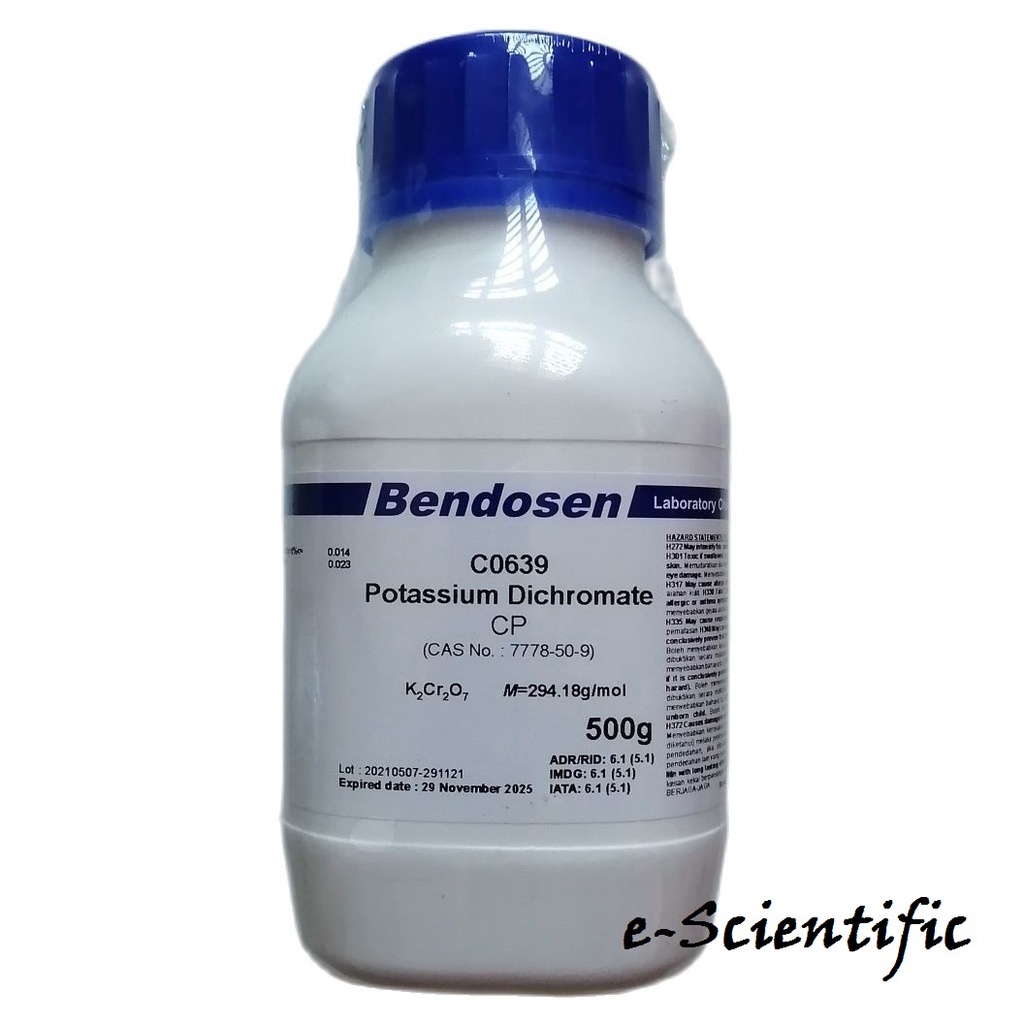 Potassium Dichromate CP, 500g, BENDOSEN | Shopee Malaysia