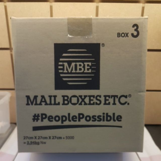 MBE Box 3 Packaging Box Corrugated Carton Box Kotak Packing | Shopee ...