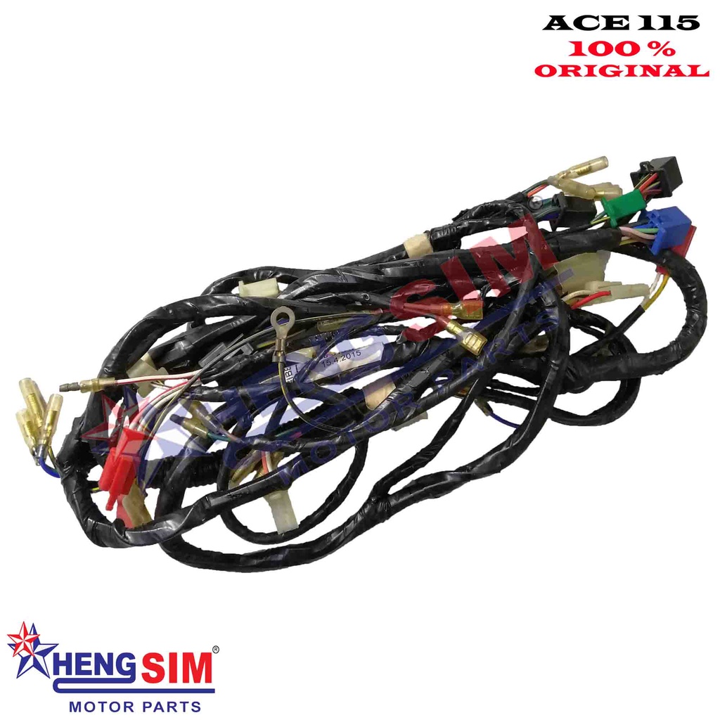 ACE 115 (ORIGINAL) WIRING BODY WIRE HARNESS FULL SET MODENAS | Shopee ...