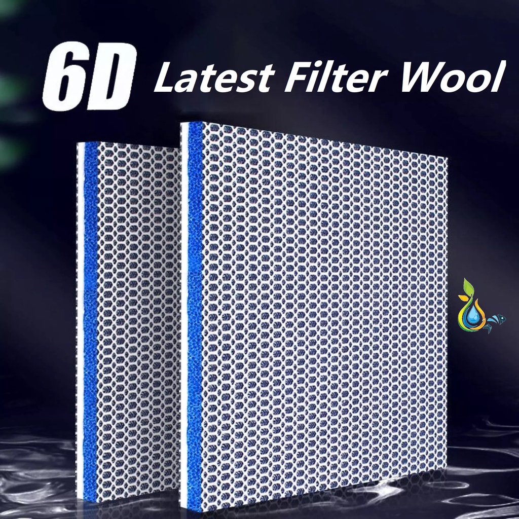 *NEW* 6D filter Wool Mat Aquarium Filter Sponge (Brand JB) | Shopee ...