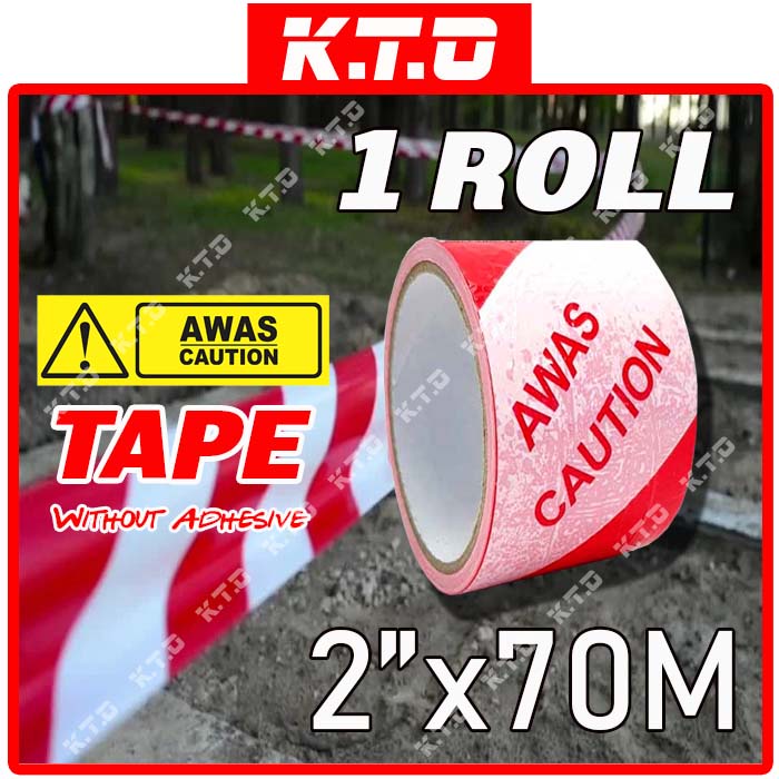 1 Roll Zebra Warning Caution Tape / Awas Tape / Barricade Tape - 2" X ...