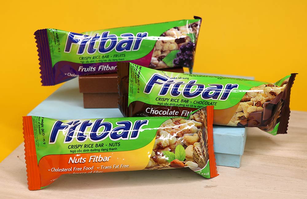 FITBAR CRISPY RICE BAR 25G X 3 (CHOC, FRUITS, NUTS) | Shopee Malaysia