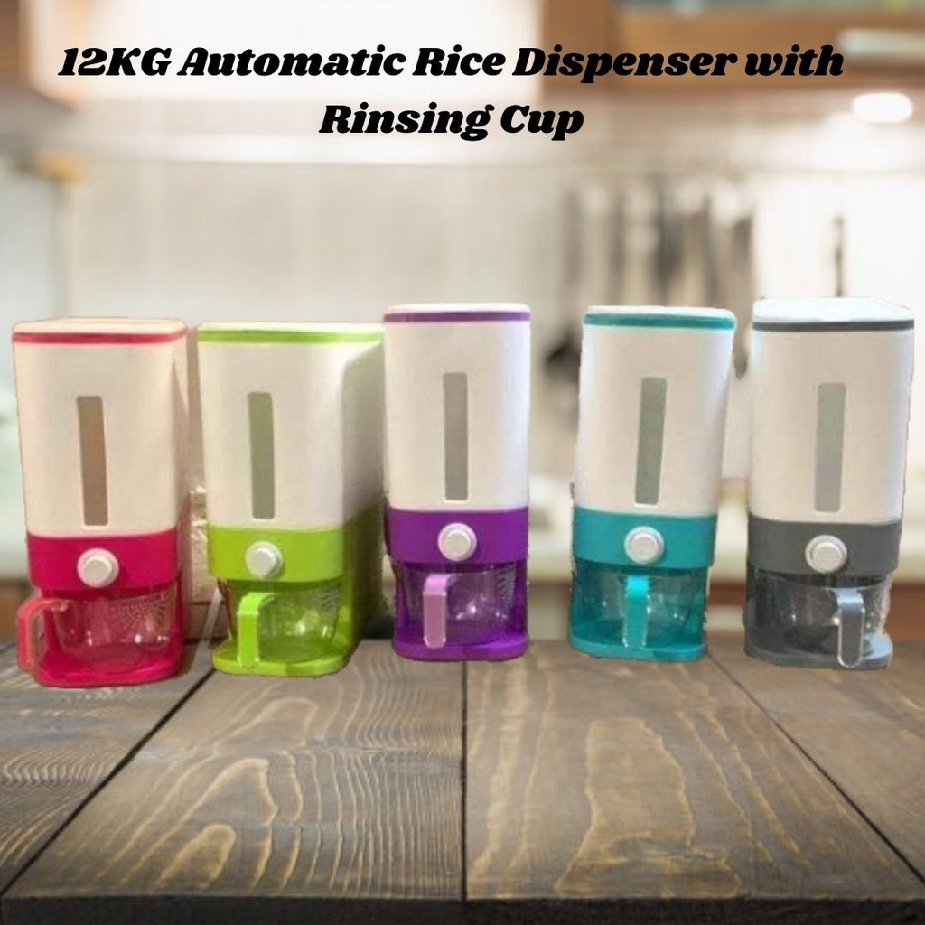 🔥🔥🔥Sales!!! Rice Dispenser with Rinsing Cup Bekas Beras Viral Smart ...