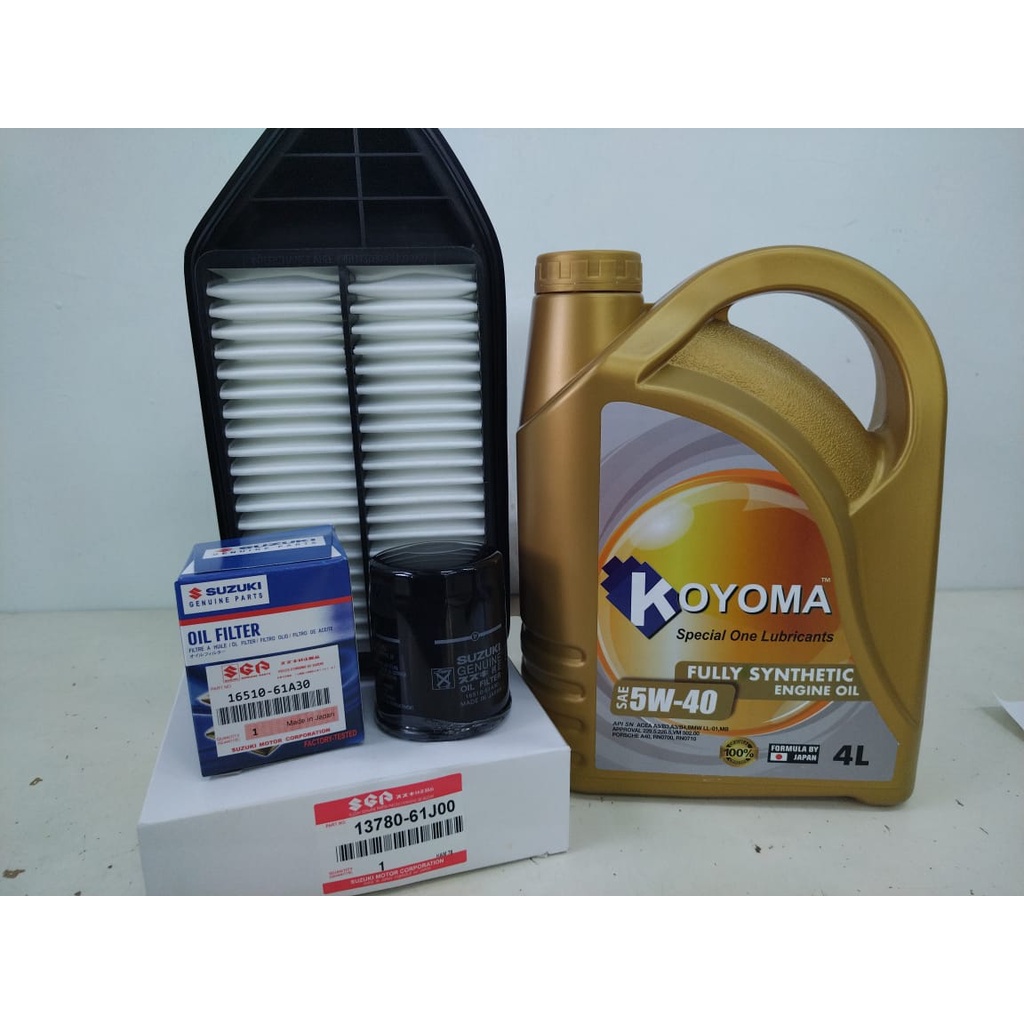 SUZUKI APV VAN AIR FILTER + OIL FILTER + KOYOMA 5W40 FULLY SYNTHETIC ...