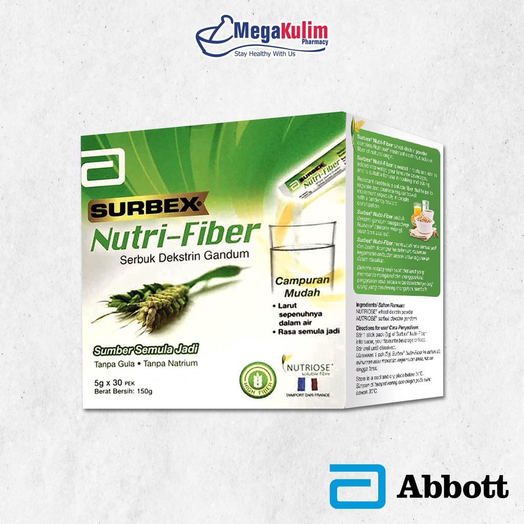 Abbott Surbex Nutri-Fiber Powder (30's x 5g) | Shopee Malaysia
