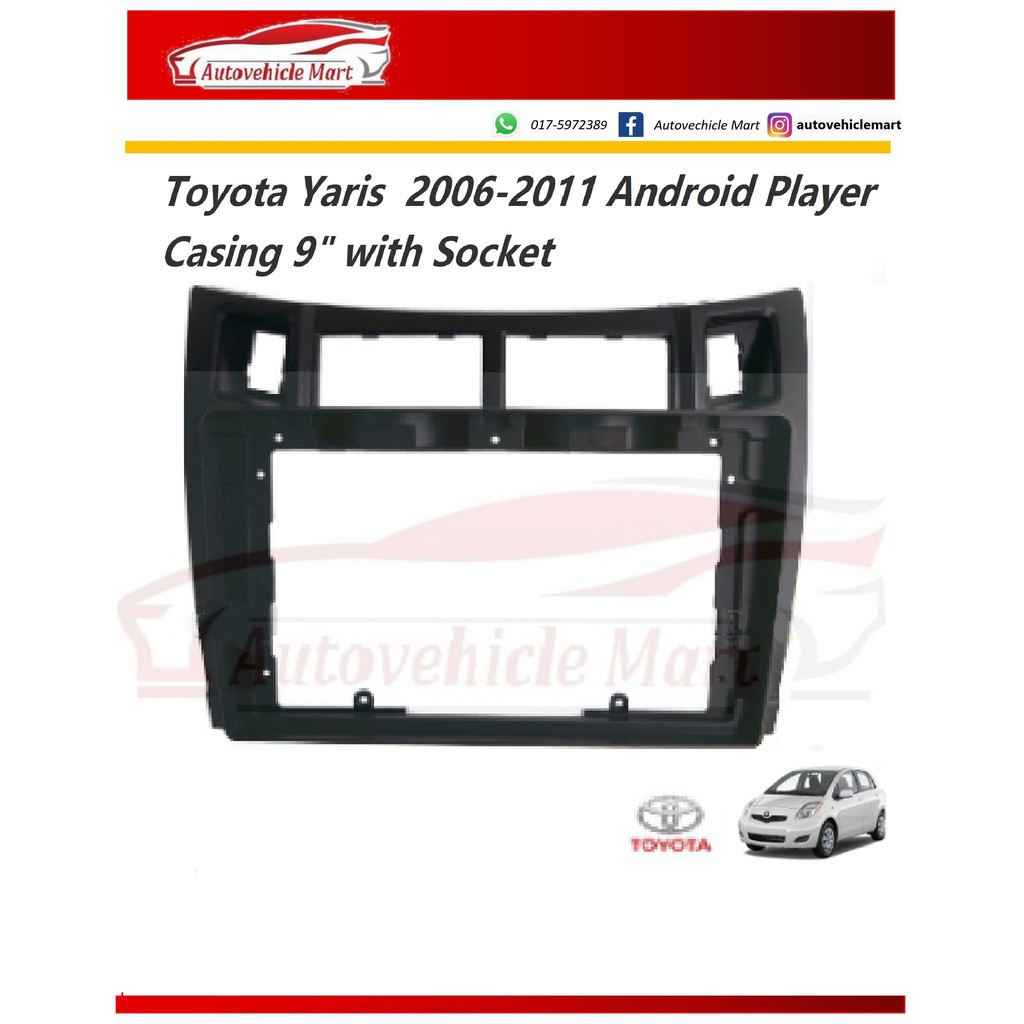 Toyota Wish 2009-2019 Android Player Casing 10.1" (Free Socket ...