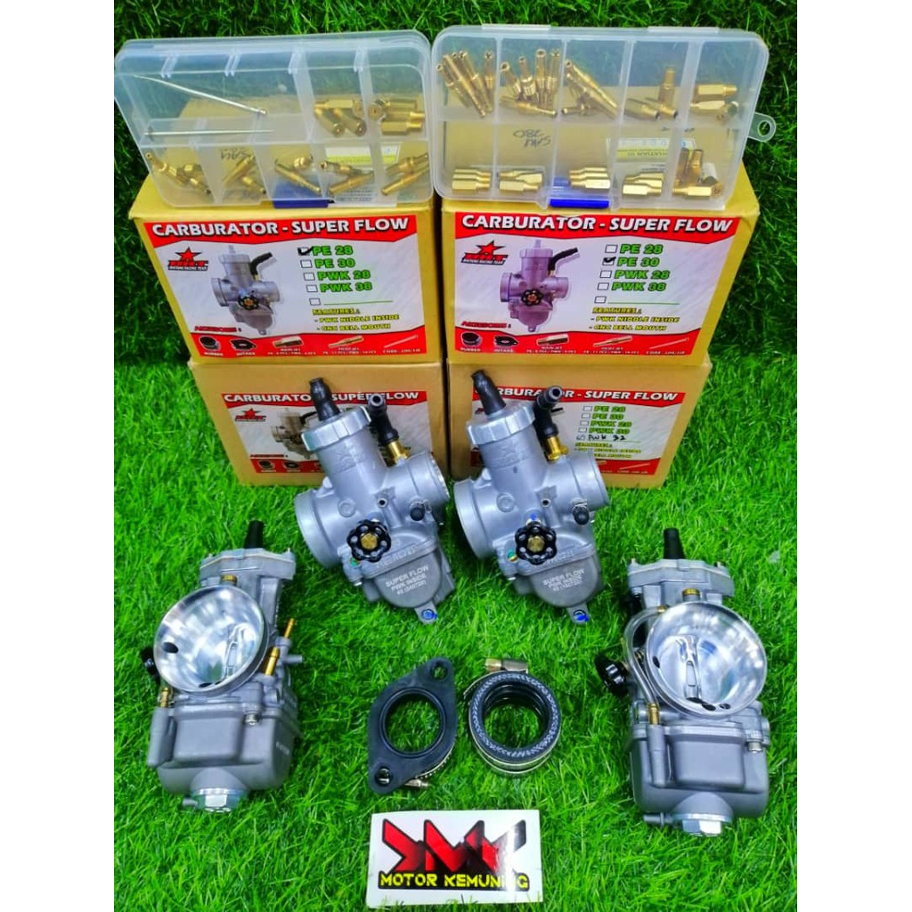 💥💥FREE FUNNEL💥BRT CARBURETOR RACING SF / PE / PWK POWERJET SUPER FLOW ...