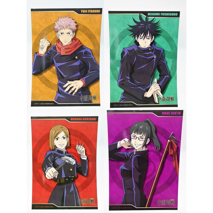 Jujutsu Kaisen Chara Pop Store Garapon Bromide Illustration Sheet Prize ...