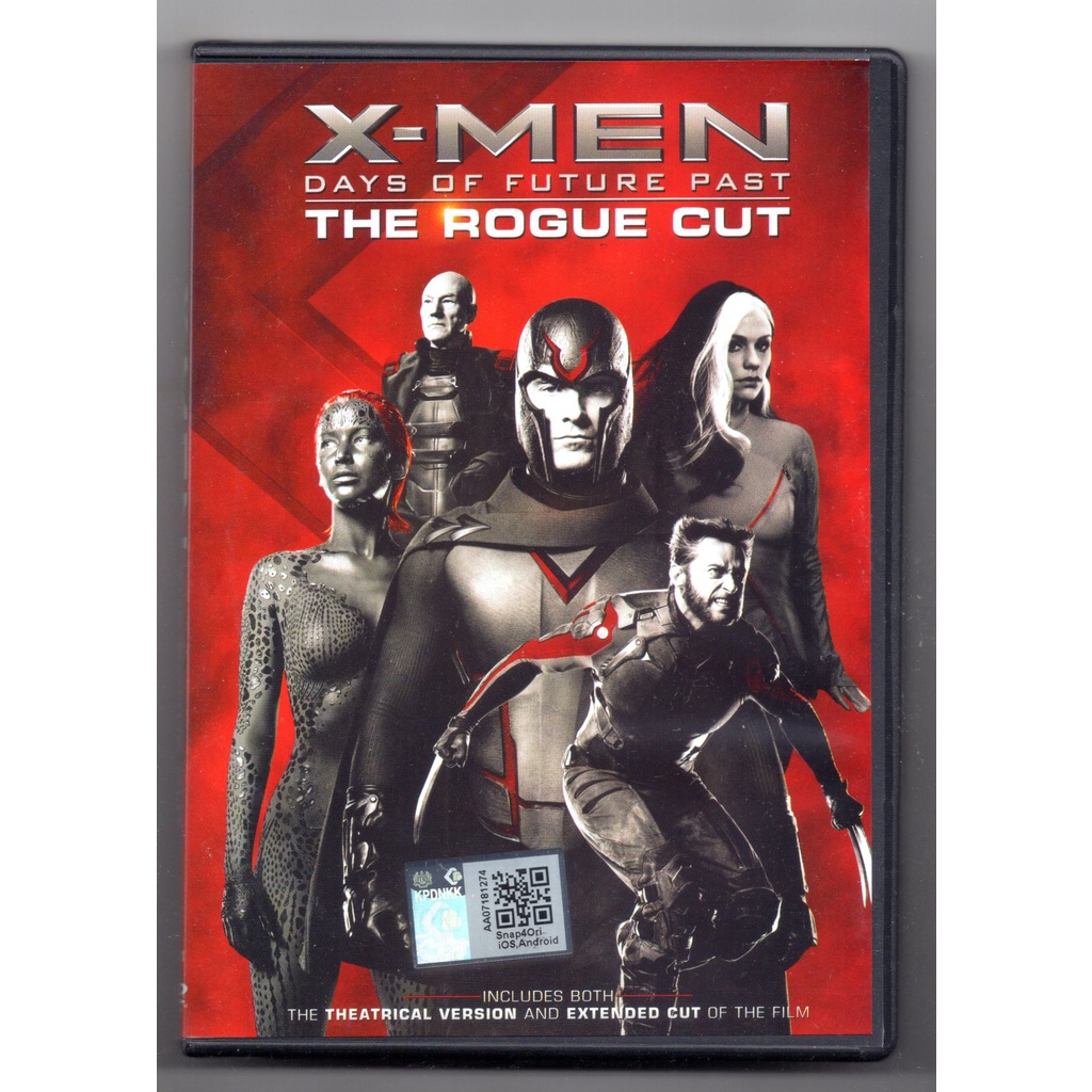 X-MEN : DAYS OF FUTURE PAST - THE ROGUE CUT (DVD Original) | Shopee ...