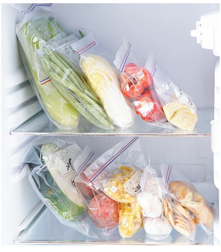 Transparent Zip Lock Food Bag Freezer Resealable Storage Zipper Bag Dry ...