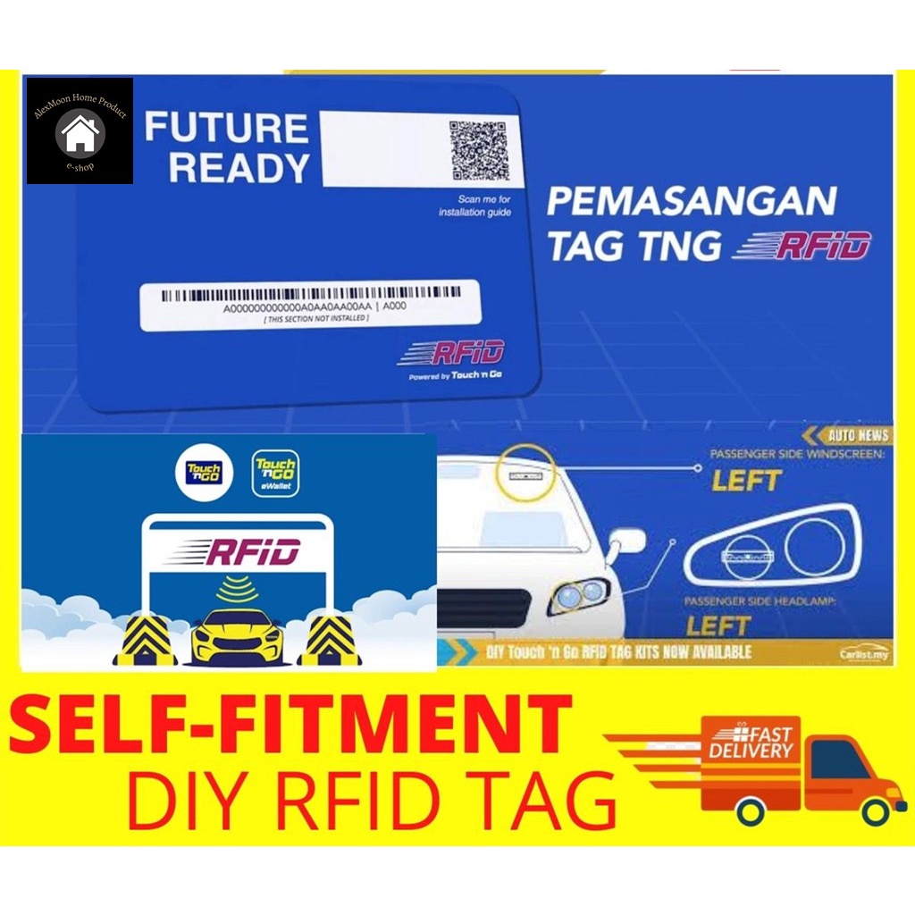(READY STOCK) RFID TOUCH 'N GO SELF-FITMENT *DIY RFID TAG* RFID CARD ...
