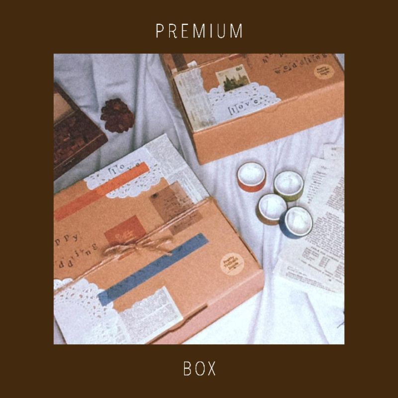 Aesthetic box / Hampers box / Rustic box / Gift box | Shopee Malaysia