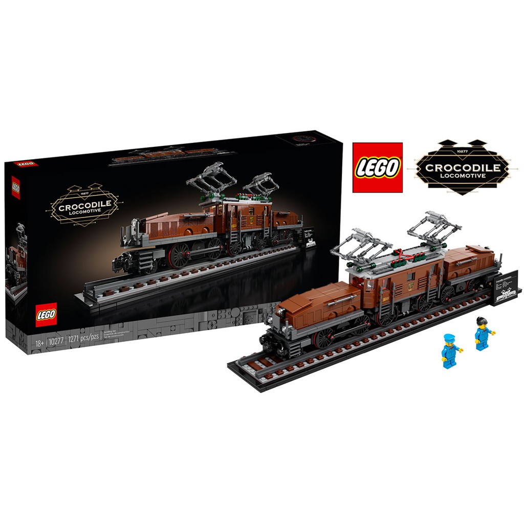 LEGO Crocodile Locomotive 10277 Train | Shopee Malaysia
