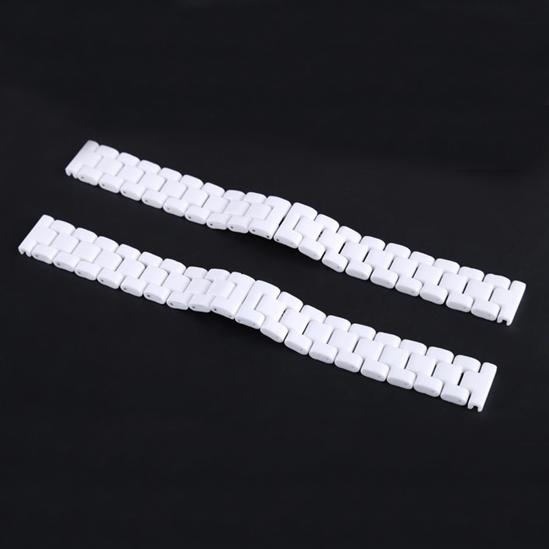 Polished Ceramic Watch Band Stainless Steel Buckle Watch Strap ...