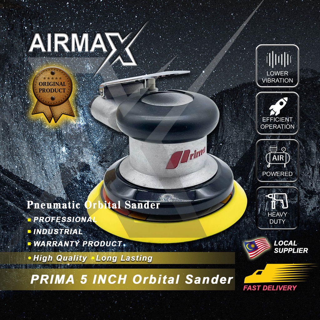 Ready stock in Malaysia Prima 5 Inch Air Sander, Pneumatic Tool Sanding ...