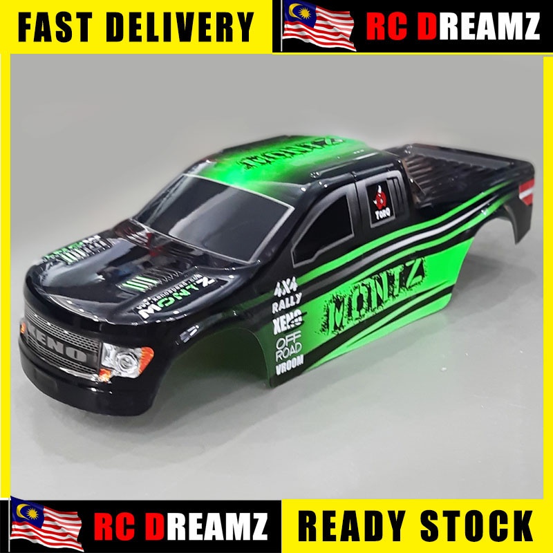 RC Truck Bodyshell painted montz xtra green for 1/10 & 1/8 RC Truck ...