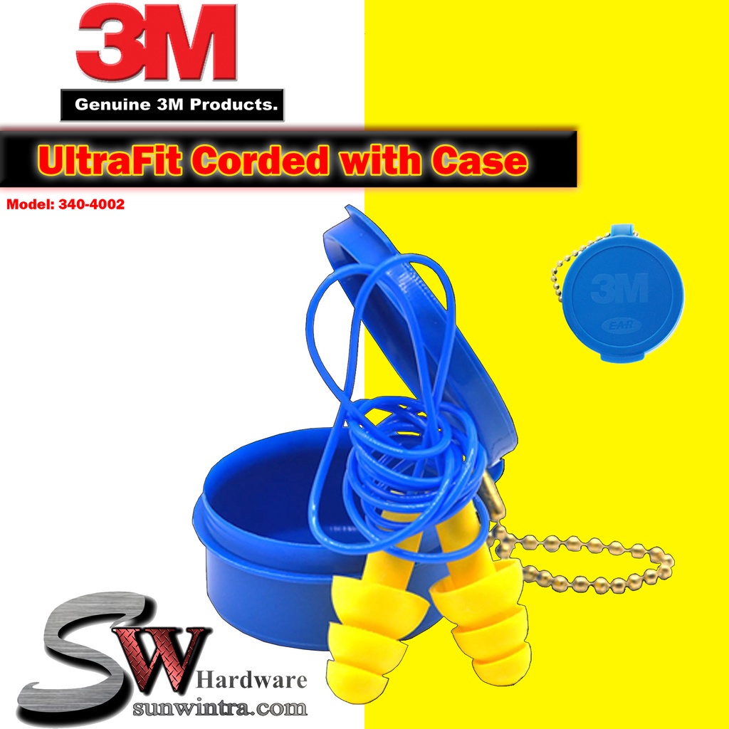 3M UltraFit Corded Ear Plug with Case #340-4002 | Shopee Malaysia
