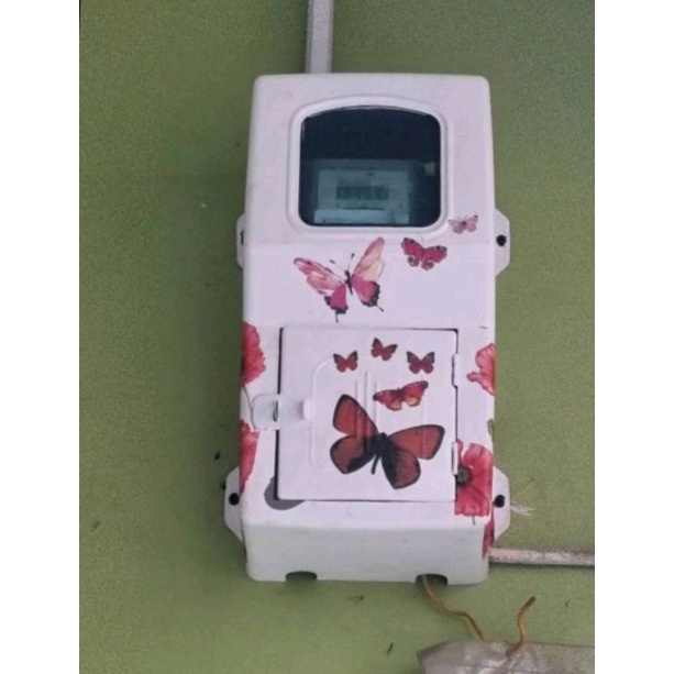 MESIN Old school postpaid machine electricity meter box decoration ...