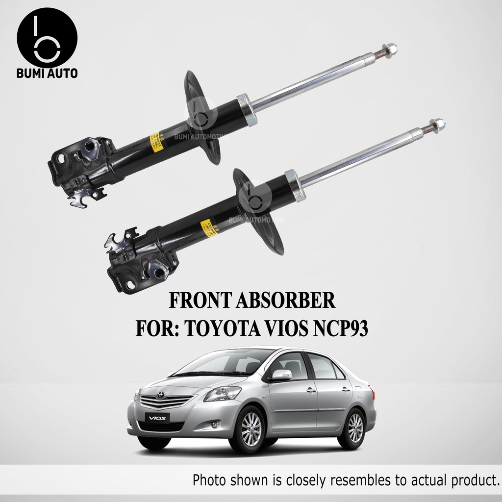 Toyota Vios NCP93 Front (Depan) / Rear (Belakang) Shock Absorber 2pcs ...