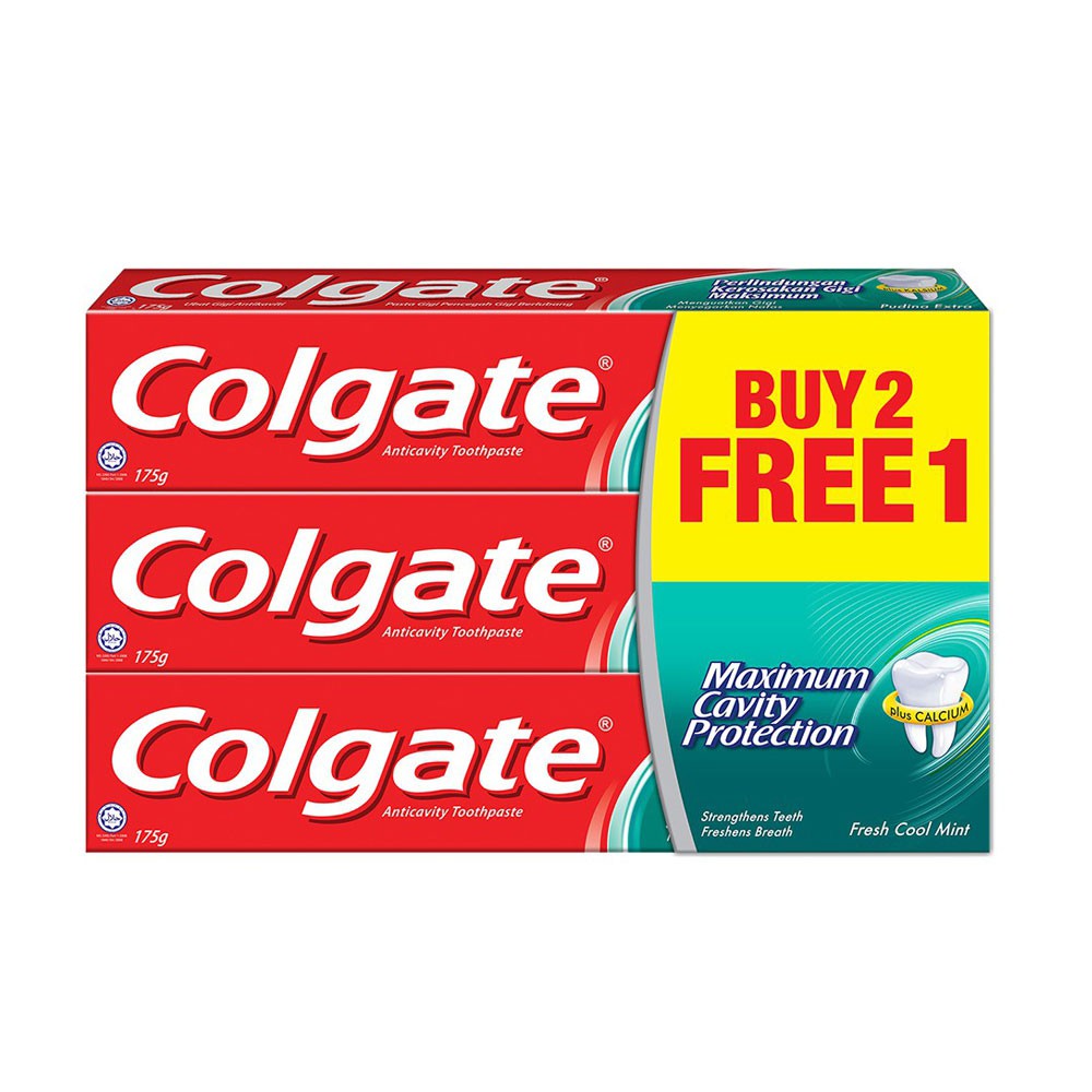 Colgate Maximum Cavity Protection Fresh Cool Mint Toothpaste Valuepack ...