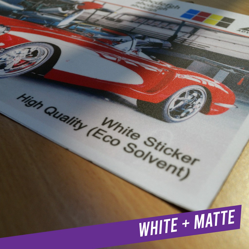 Custom Large Format Sticker Printing | White & Transparent | | Shopee ...