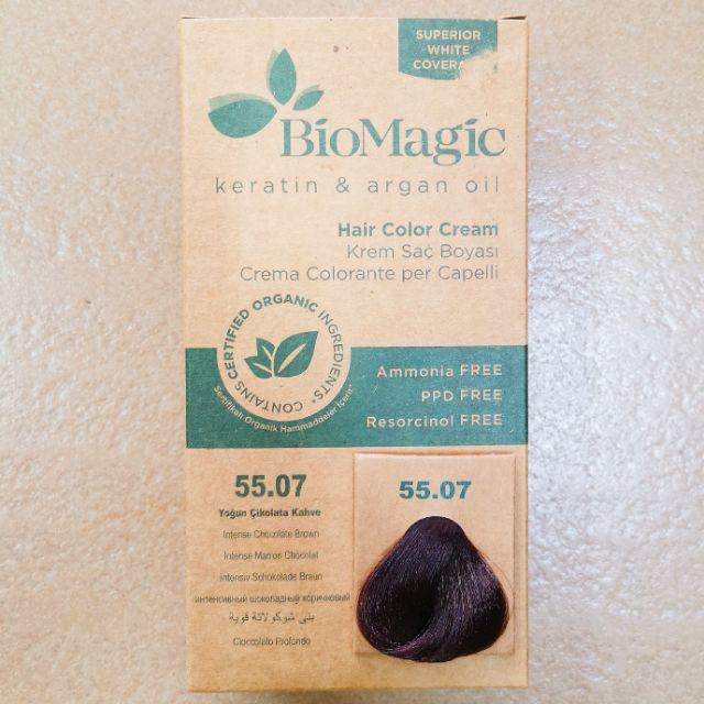 Biomagic Hair Color Cream Brown/Dark Brown/Bitter/Chocolate Brown/Dark ...