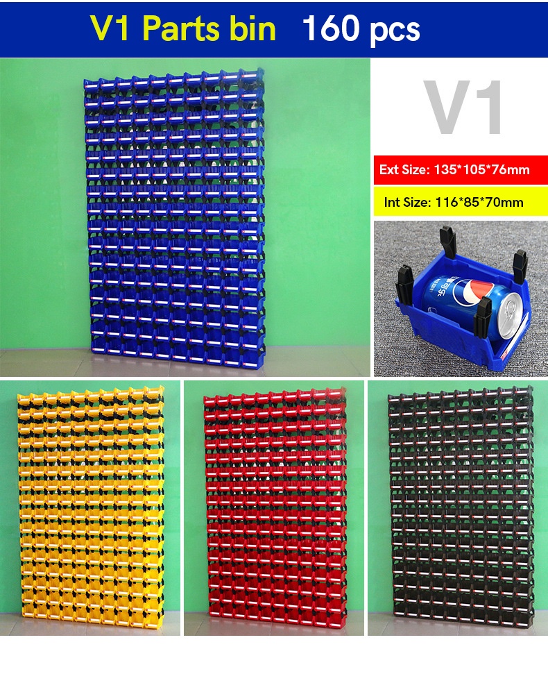 V Series | Stackable Combinable Tools Storage Box Parts Bins Hardware ...
